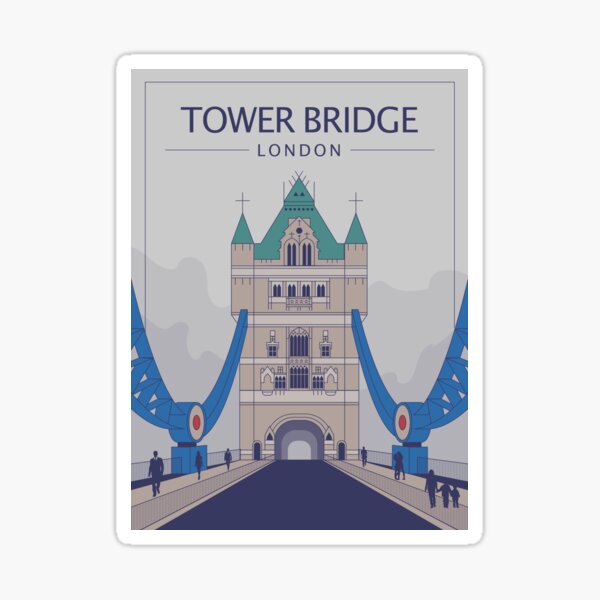 "London Tower Bridge" Sticker for Sale by AwesomeProject | Redbubble