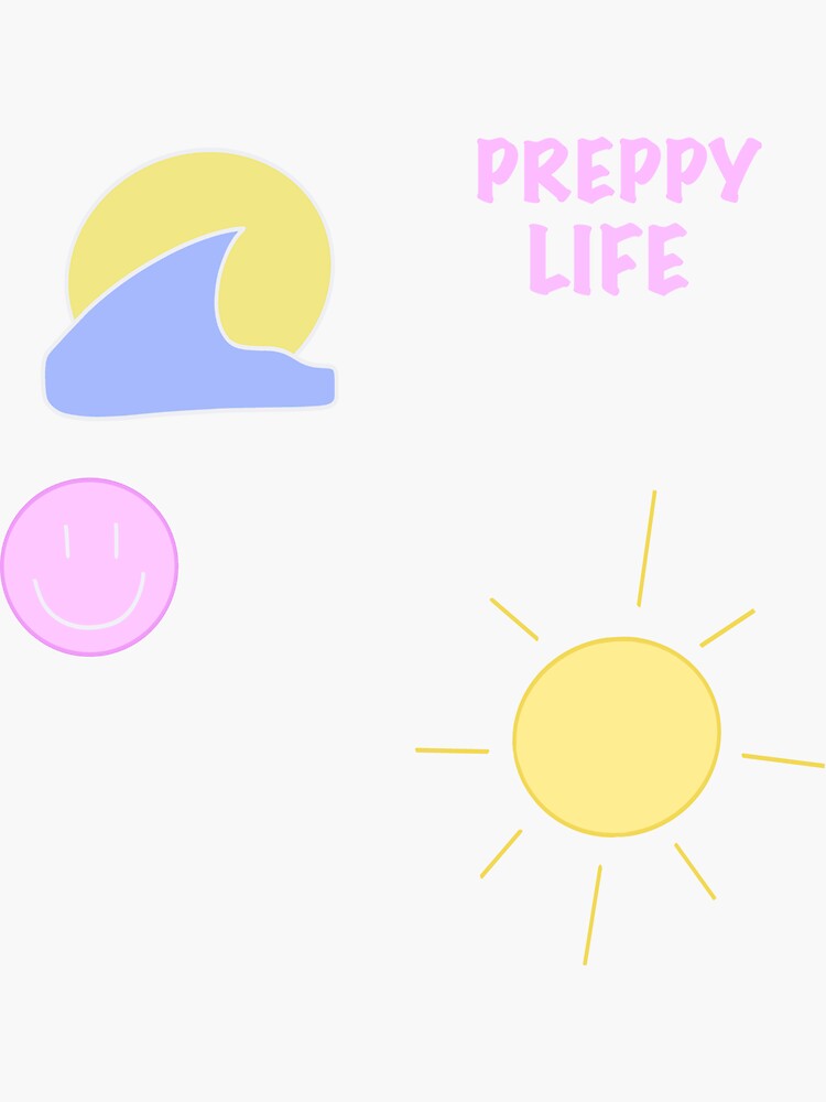 "PREPPY/VSCO STICKER PACK" Sticker for Sale by Jadaxaesthetics | Redbubble