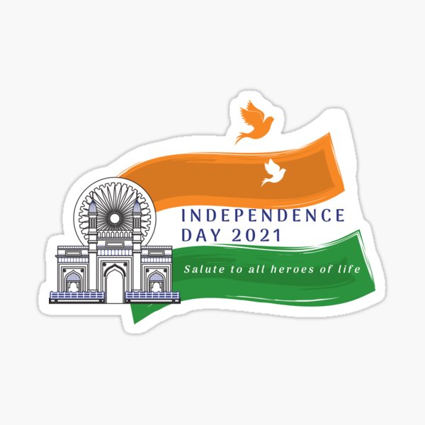 "Indian Independence Day 2021 Indian Freedom Fighter" Sticker for Sale ...