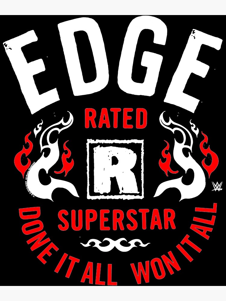 "WWE Edge Rated R Superstar T-Shirt (NXPowerLite Copy)" Poster by ...