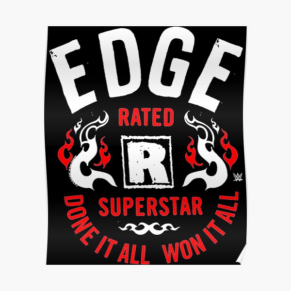 "WWE Edge Rated R Superstar T-Shirt (NXPowerLite Copy)" Poster by ...