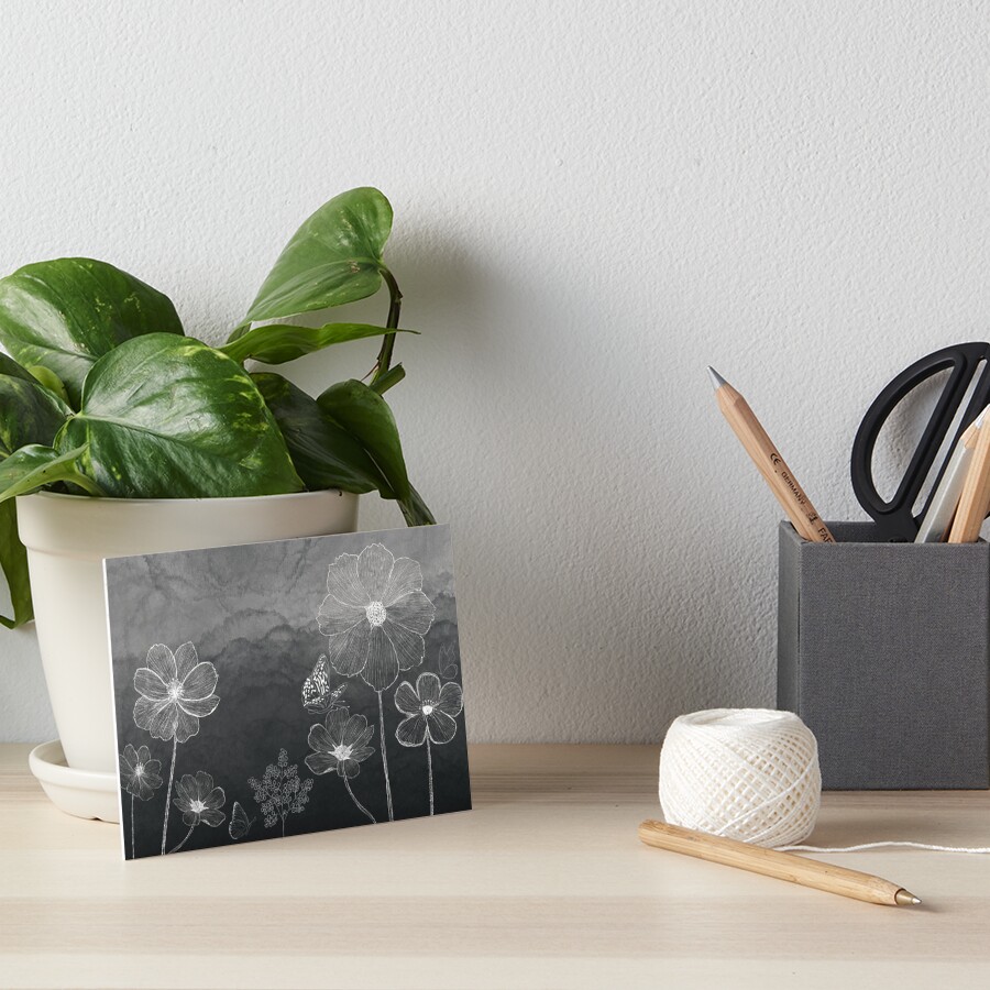 "Goblincore/Cottagecore Aesthetic with Black Watercolor Background and ...