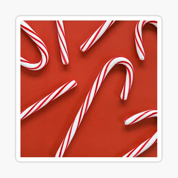 "Candy Canes" Sticker for Sale by mwagie | Redbubble