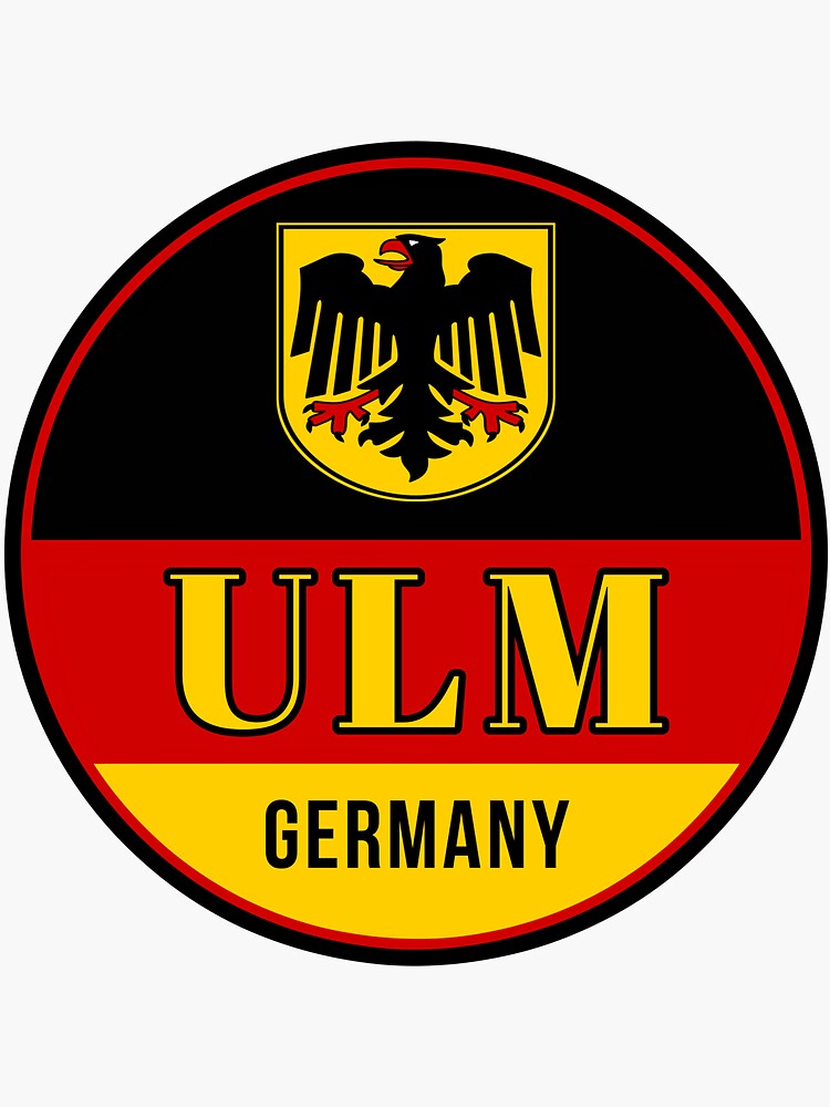 "Ulm Germany Round Flag" Sticker for Sale by GypsyBuddy | Redbubble