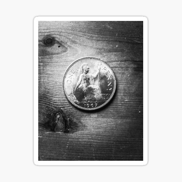 "Old Penny (Pinhole)" Sticker for Sale by TheScraggyBeard | Redbubble