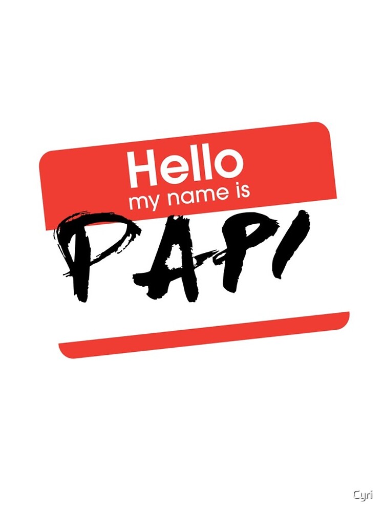 "My Name Is... Papi" iPhone Case for Sale by Cyri | Redbubble