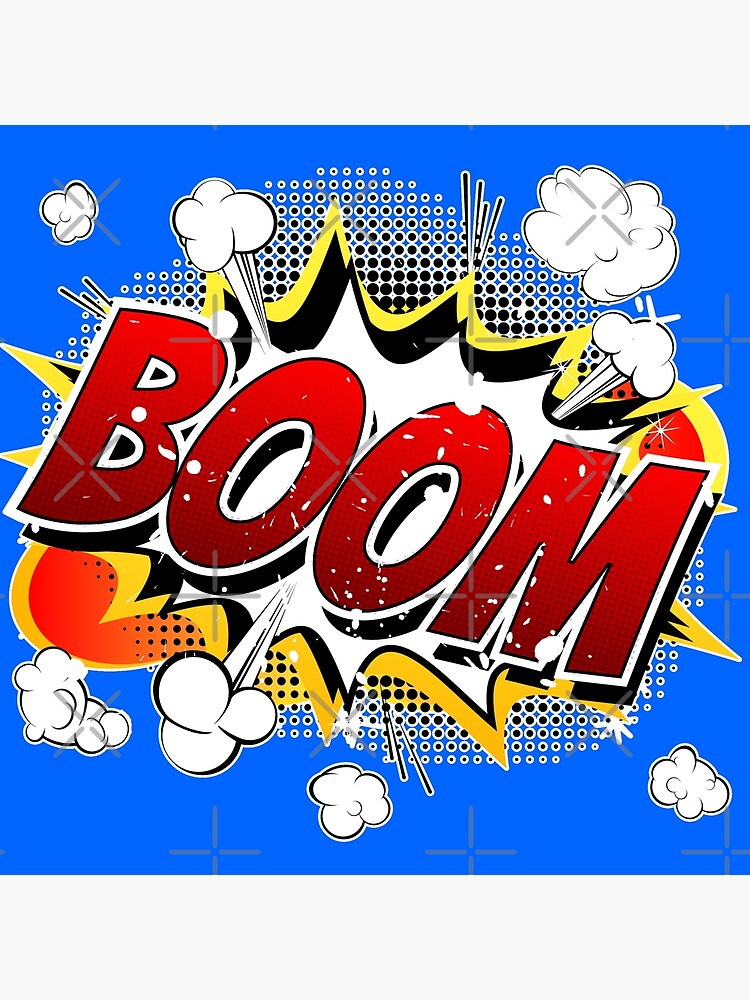 "BOOM cool comics speech ballon super hero" Art Print for Sale by ...