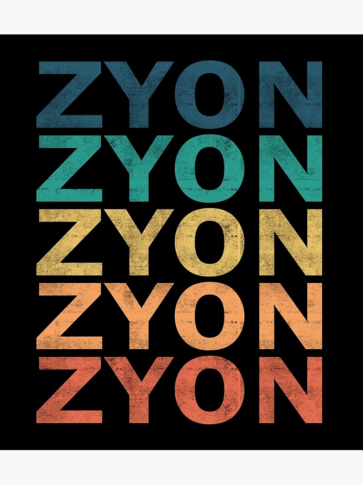 Póster «Camiseta con nombre de Zyon - Camiseta de artículo de regalo ...
