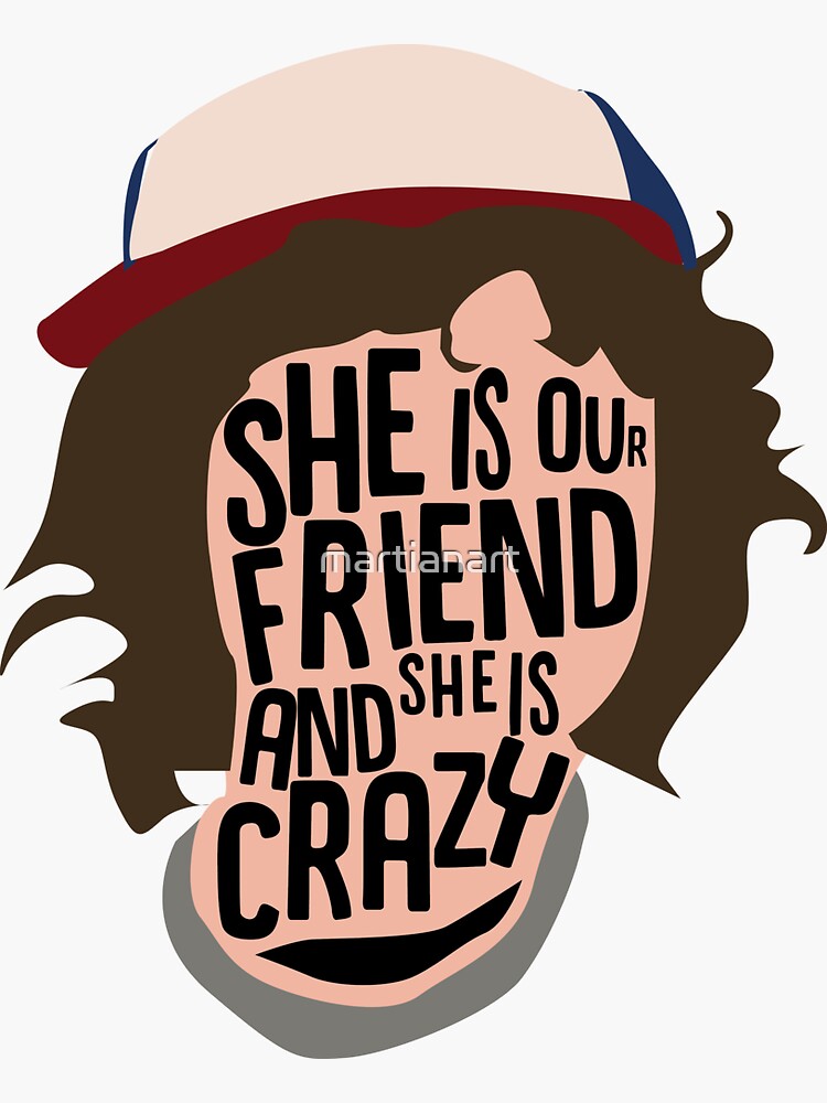 "Stranger Things" Sticker for Sale by martianart | Redbubble