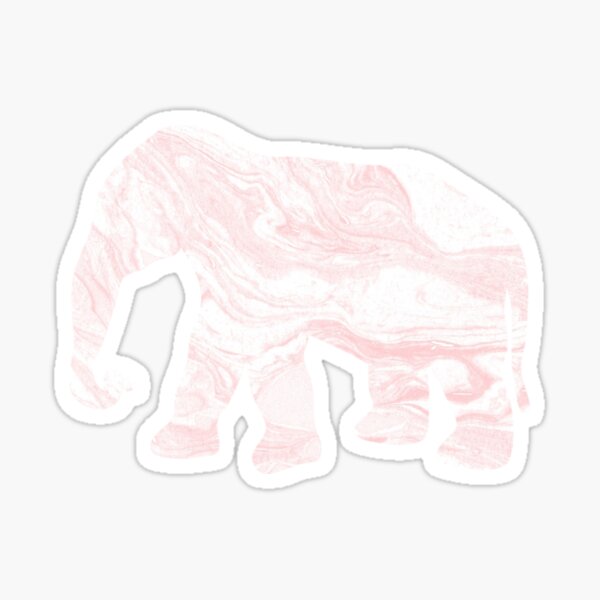 "elephant - pink marble" Sticker for Sale by taylormedd16 | Redbubble