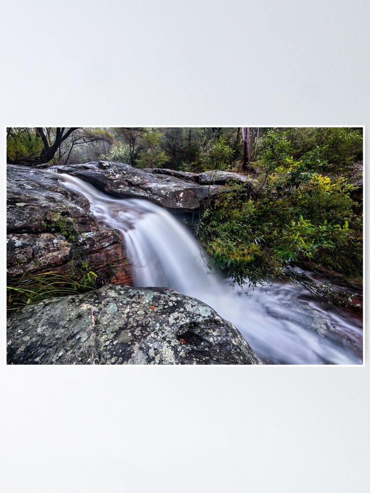 "Waterfall in the bushland near Pearly Ponds on NSW Central Coast ...
