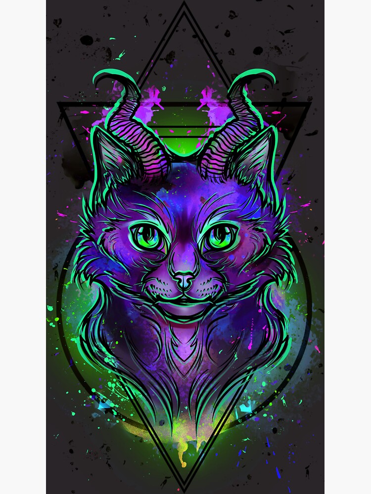 "Heck the cat" Sticker for Sale by BonsaidoPoh | Redbubble