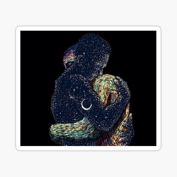 "Cosmic Hug" Sticker by holisticvision | Redbubble