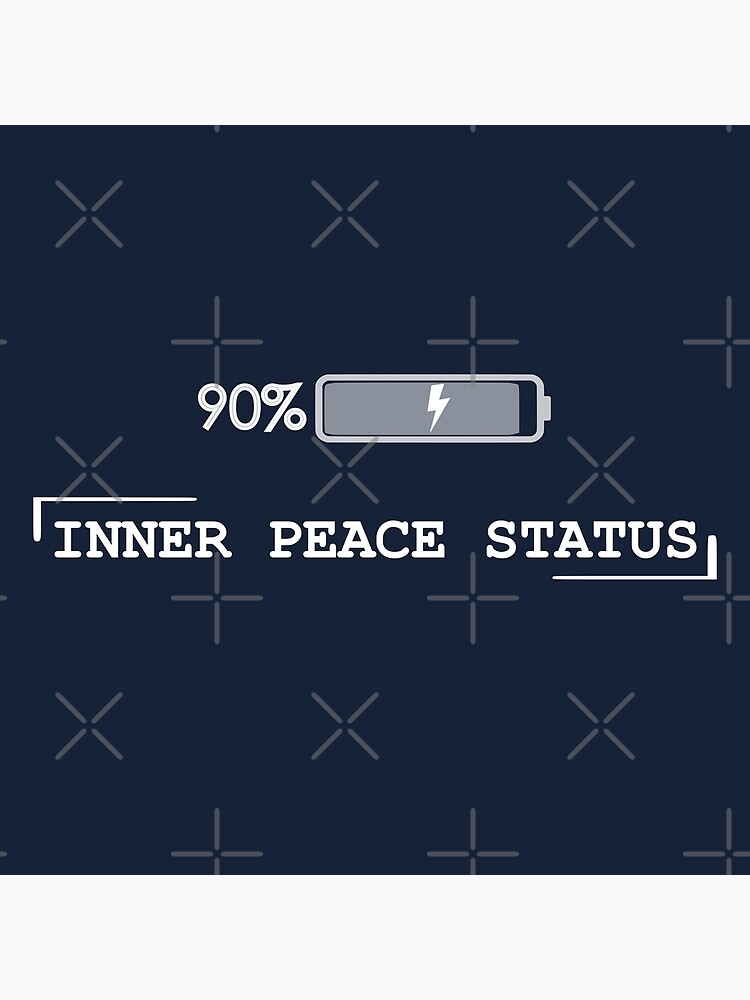 "Inner Peace Status Design - Dark Theme" Poster for Sale by UrbanChakra ...