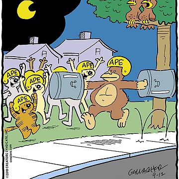 "Heathcliff Garbage Ape Helmets Comic Strip" Metal Print for Sale by ...