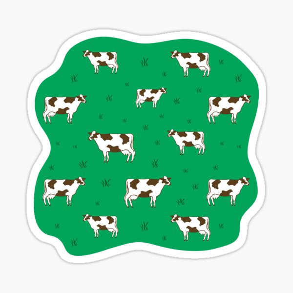 "Cows" Sticker for Sale by OutOfNowhere | Redbubble
