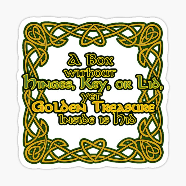 "Riddles in the Dark" Sticker for Sale by Moopichino | Redbubble