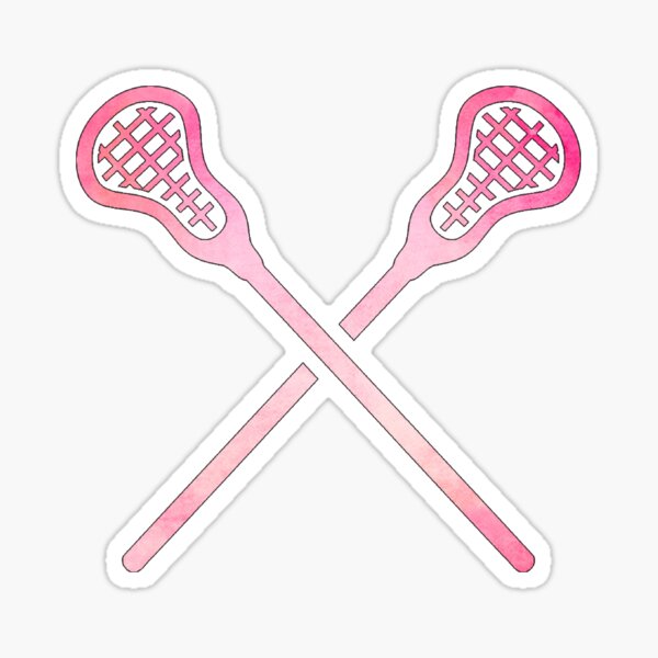 "Lacrosse Stick Pink" Sticker by hcohen2000 | Redbubble