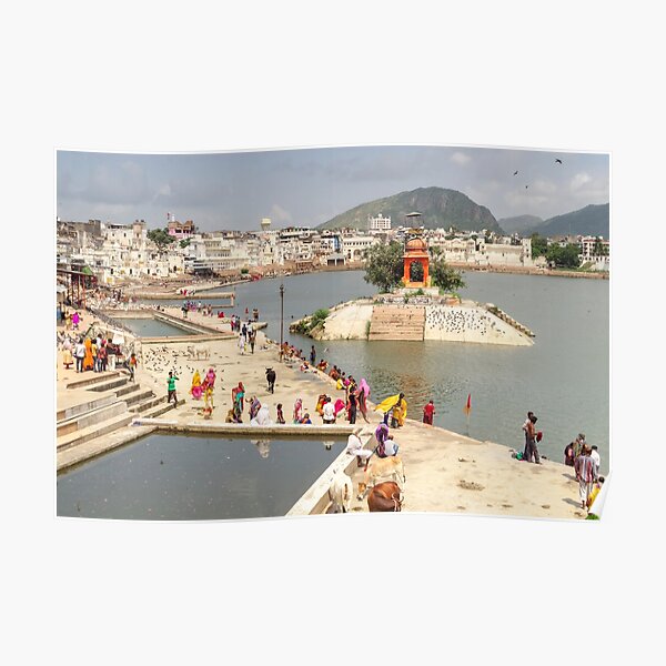 "Pushkar Lake, Brahma Ghat - Pushkar, Rajasthan, India" Poster by ...