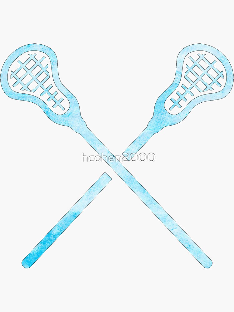"Lacrosse Stick Light Blue" Sticker for Sale by hcohen2000 | Redbubble