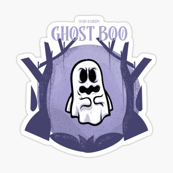 "Ghost Boo - Scary & Creepy" Sticker for Sale by bluxprint | Redbubble
