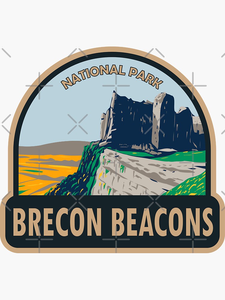 "Brecon Beacons National Park Wales" Sticker for Sale by KrisSidDesigns ...