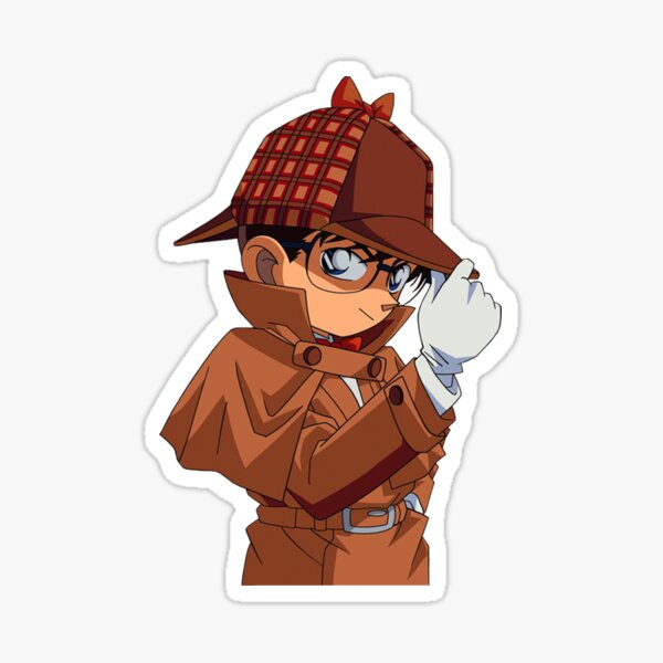 "Detective Conan Edogawa : case closed" Sticker for Sale by AmiralArt ...