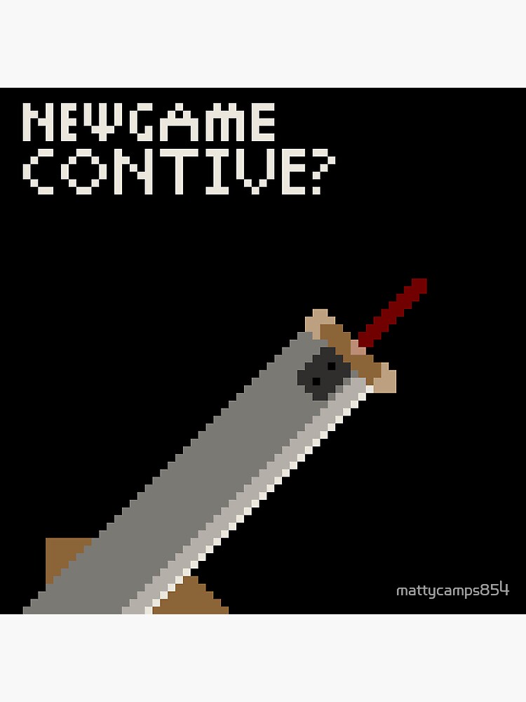 "8-Bit FF7 opening screen " Sticker for Sale by mattycamps854 | Redbubble