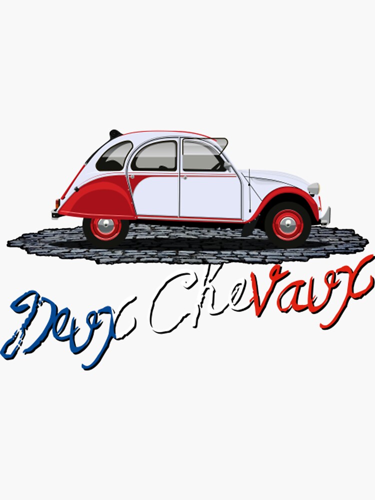 "2CV" Sticker for Sale by hatlounge | Redbubble