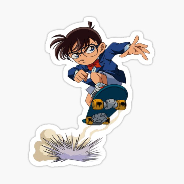 "Detective Conan Edogawa : case closed" Sticker for Sale by AmiralArt ...