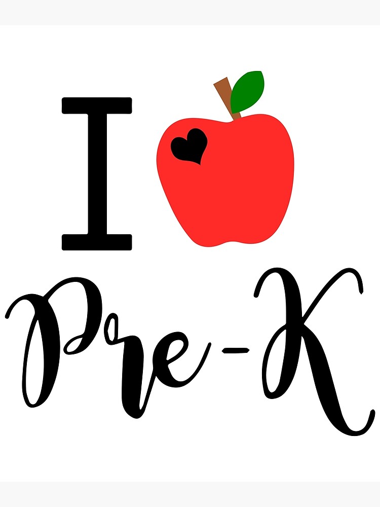 "I Love Pre K svg file teacher math" Poster by banhtrungthu | Redbubble