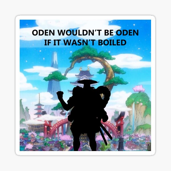 "Kozuki Oden!!!" Sticker for Sale by TheBoxGhost | Redbubble