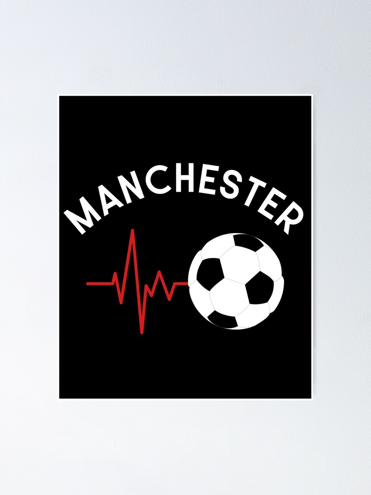 Póster «Manchester Football Amor con Heart Beat EKG» de HappyPeeps ...
