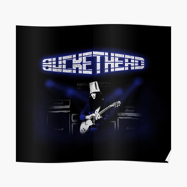 "Buckethead on Stage" Poster by AllygatorDesign | Redbubble