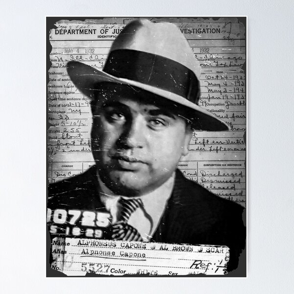 "Al Capone Arrest Record Mugshot" Poster for Sale by TonyAra | Redbubble