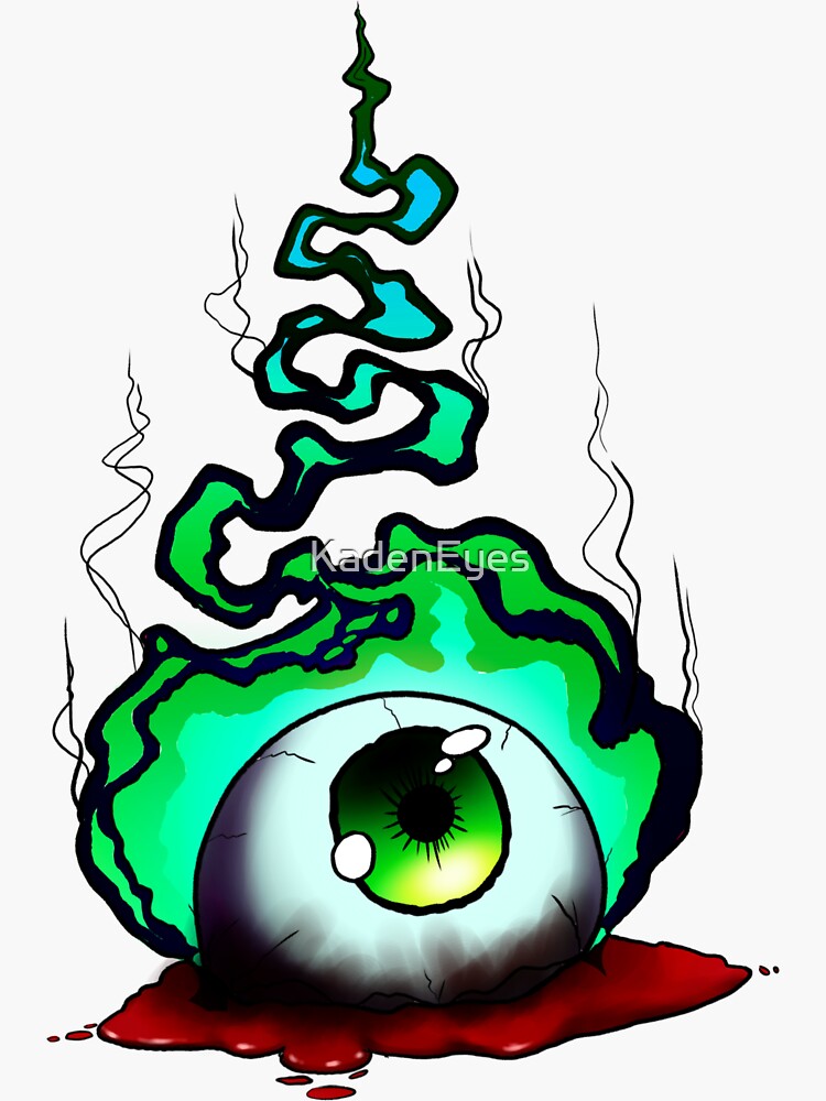 "Magic Eye" Sticker for Sale by KadenEyes | Redbubble