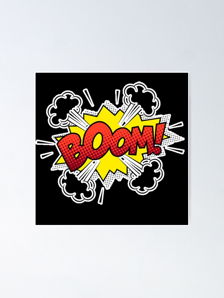 "BOOM cool comics speech ballon super hero" Poster by Mandala-Corner ...