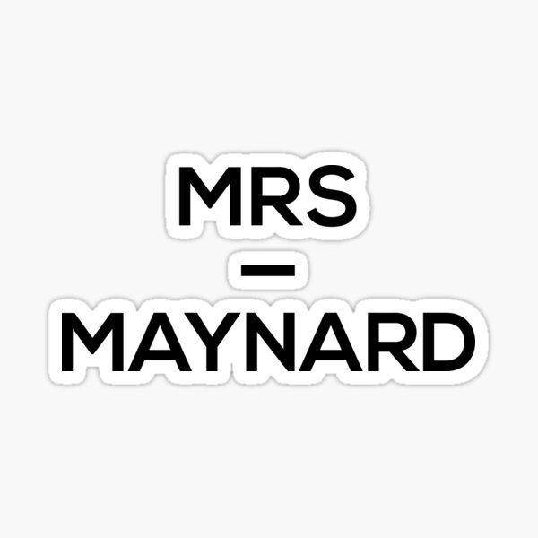 "Mrs Maynard - Jack & Conor Maynard!" Sticker for Sale by MBroadbridgee ...