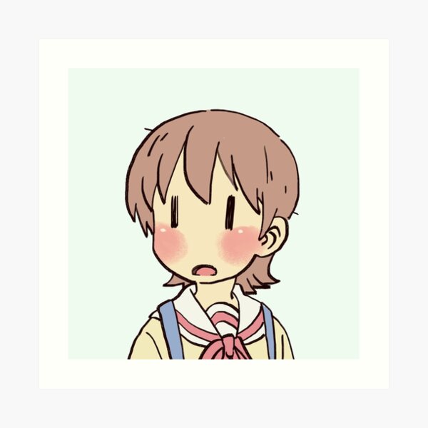 "I draw yuuko (yukko) / funny nichijou meme face" Art Print by RansRoom ...