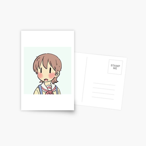 "I draw yuuko (yukko) / funny nichijou meme face" Postcard for Sale by ...