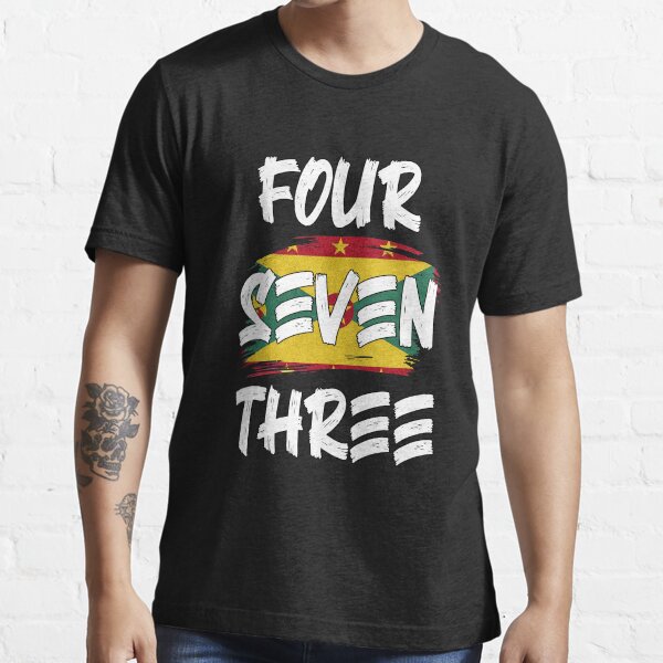 "Grenada Area Code Four Seven Three 473 Grenadian Flag" T-shirt for ...