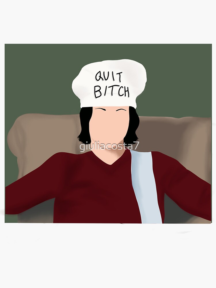 "Quit Bitch Monica" Sticker for Sale by giuliacosta7 | Redbubble