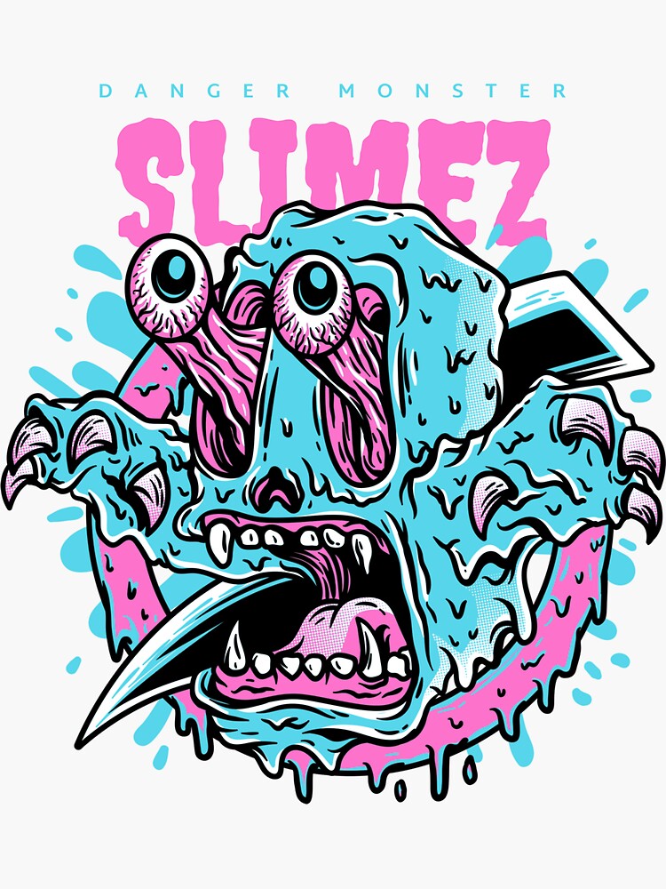 "Banger Monster Urban Themed Streetwear" Sticker for Sale by Storopia ...