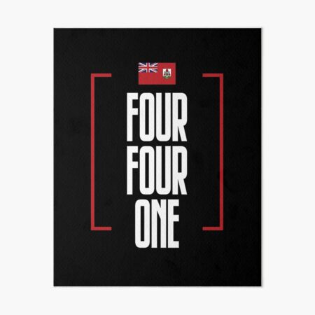 "Bermuda Area Code Four Four One 441 Bermudan Flag" Art Board Print by ...