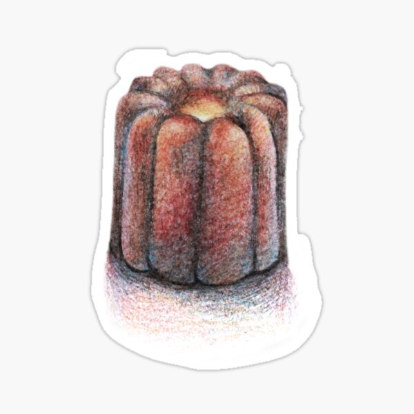"Canelé illustration" Sticker by ChangChunTzu | Redbubble