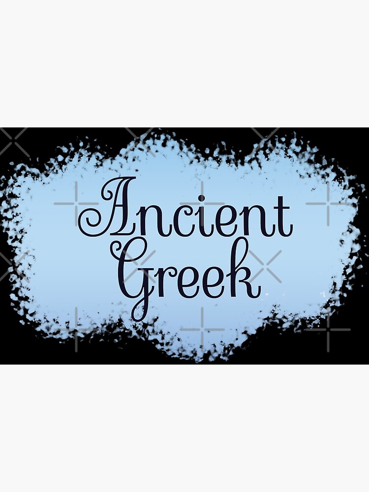 "Ancient Greek School Subject Label - black" Poster for Sale by ...