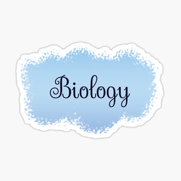 "Biology School Subject Label - white" Sticker for Sale by IrinchiDE ...