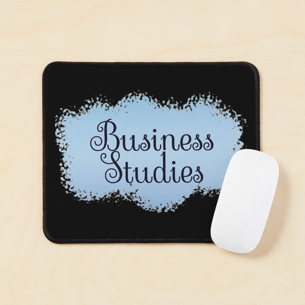 "Business Studies School Subject Label - blue black" Sticker for Sale ...