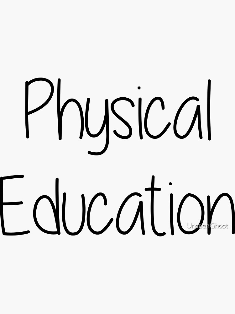 "School Subject Sticker - Physical Education " Sticker for Sale by ...