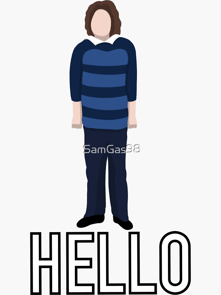 "James May Hello" Sticker for Sale by SamGas98 | Redbubble